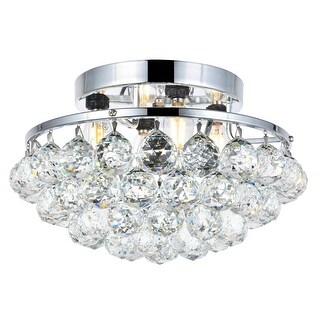 Elegant Lighting V9805F14/RC Corona 4 Light 14" Wide Semi-Flush Bowl - Bed Bath & Beyond - 38058566